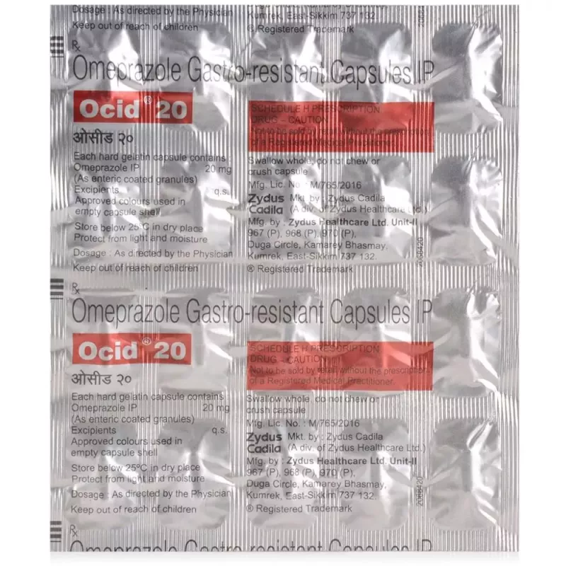 Ocid Qrs 20mg Strip Of 15 Tablets Medanand, 57% OFF