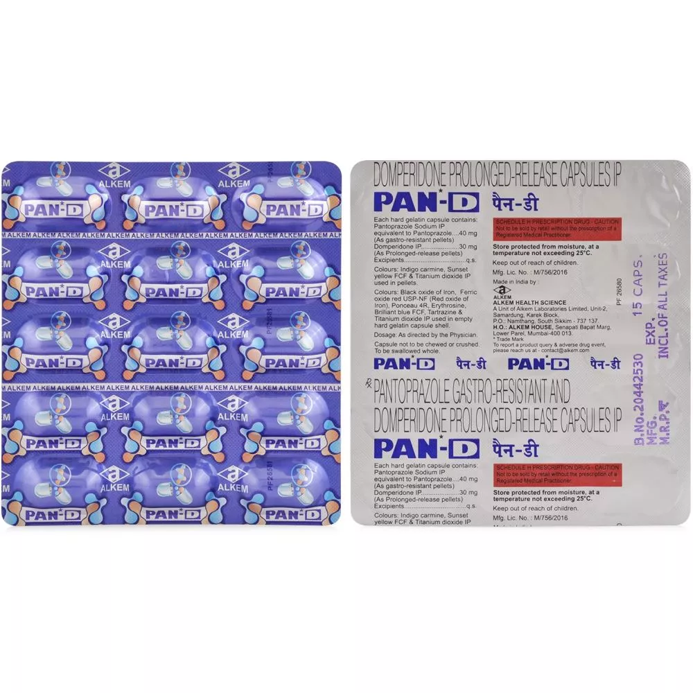 Pan D Capsule 30mg 40mg 15caps Buy On Healthmug